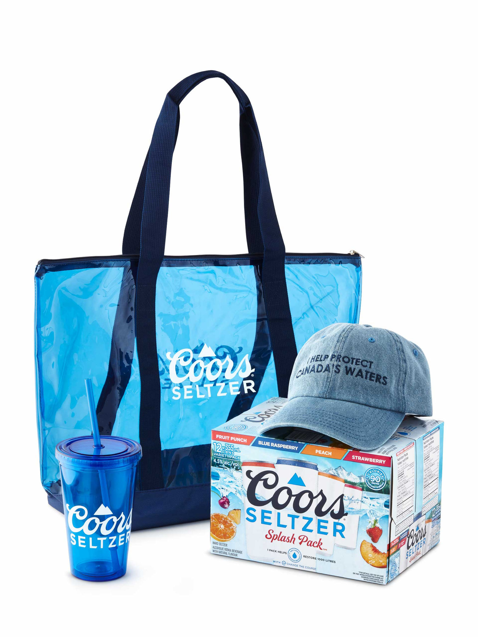 [LCBO] Coors Seltzer Splash Pack + FREE hat, beach bag & tumbler 24 x ...