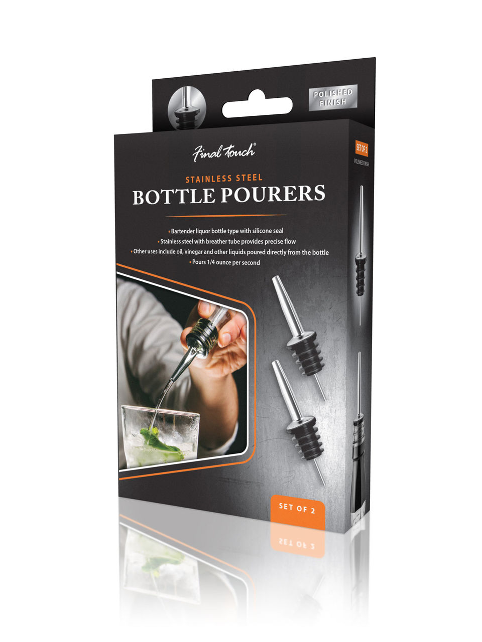 Stainless Steel Pourer 2 Pack | LCBO